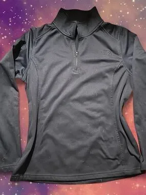 The North Face | Tops | The North Face Black Quarterzip Fleece Pullover ...